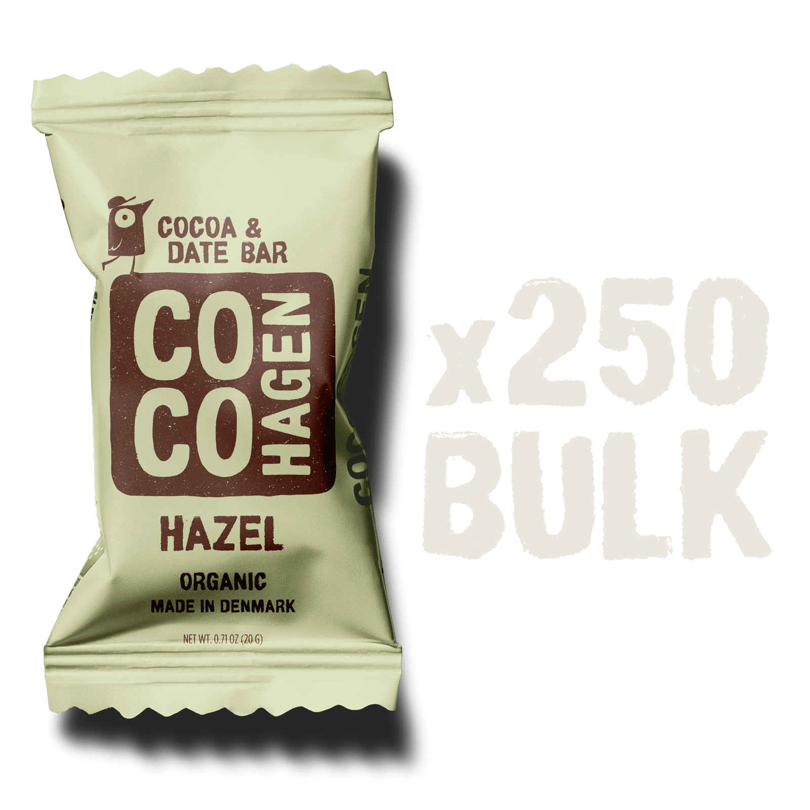 Cocohagen Hasselnød 250 x 20 gram - Økologisk